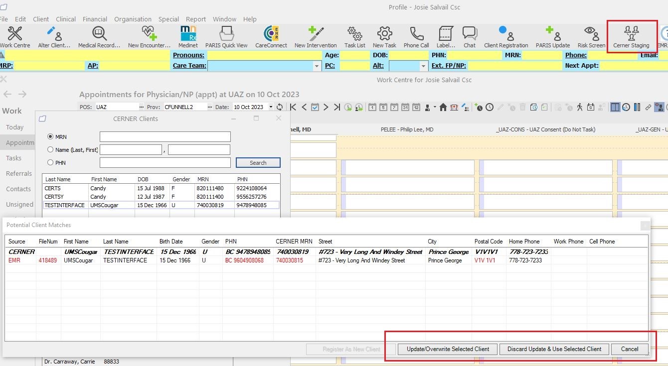UBC Clinics CERNER and Profile EMR Integration – IMITS